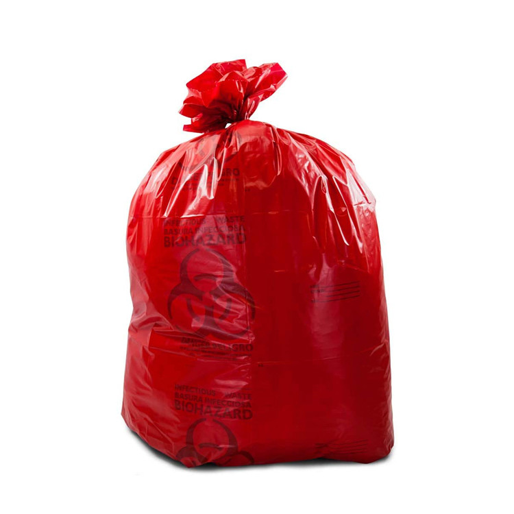 20-30 Gallon Biohazard Waste Disposal Bags , 3.2mil Waste Can Liners