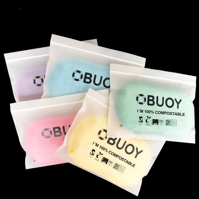 Eco 100% Biodegradable Cornstarch Packaging Bags Resealable k Plastic